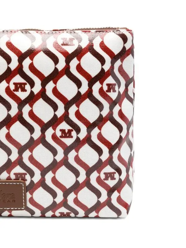 Max Mara Tazzina Patterned Wristlet Bag