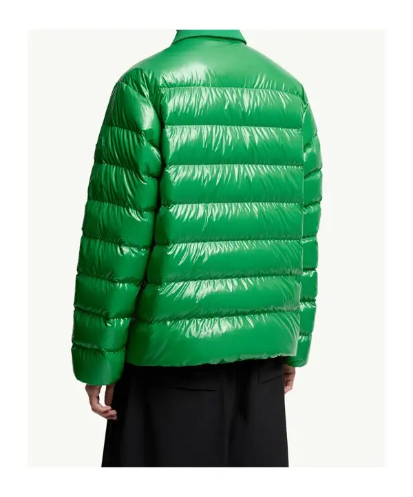 Moncler Long-sleeved Down Jacket With Logo Detail