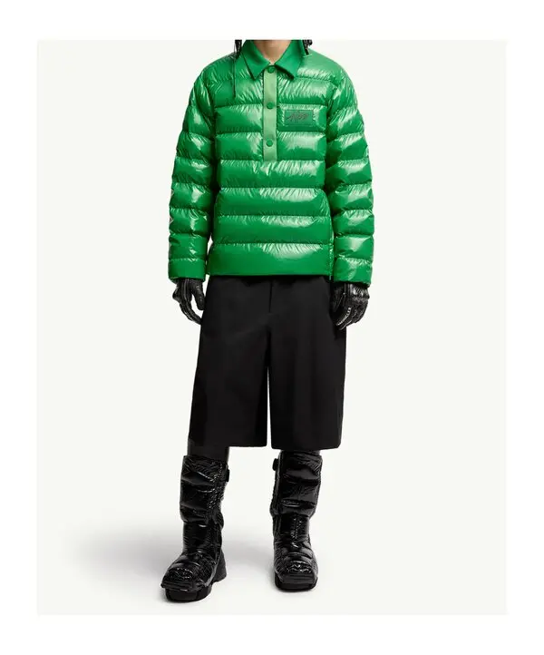 Moncler Long-sleeved Down Jacket With Logo Detail