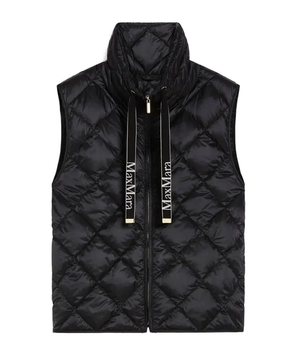 Max Mara High Neck Drawstring Gilet