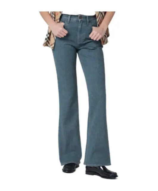 Burberry Logo Patch Bootcut Jeans