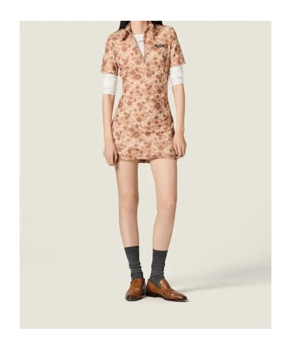 Miu Miu Stretch Fabric Mini-dress