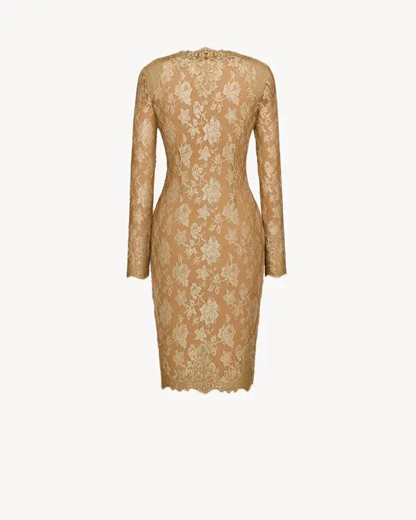 Saint Laurent Long Sleeve Dress