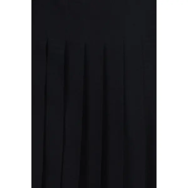 Fendi Chevron Jacquard Pleated Dress - Black