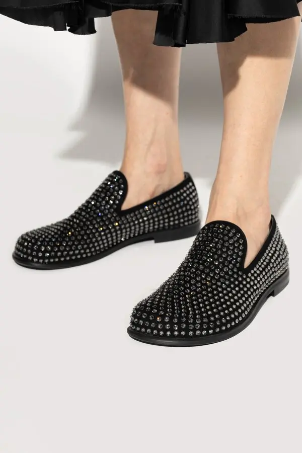 J.W.ANDERSON Crystal-embellished Loafers