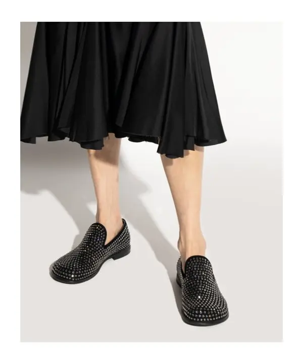J.W.ANDERSON Crystal-embellished Loafers