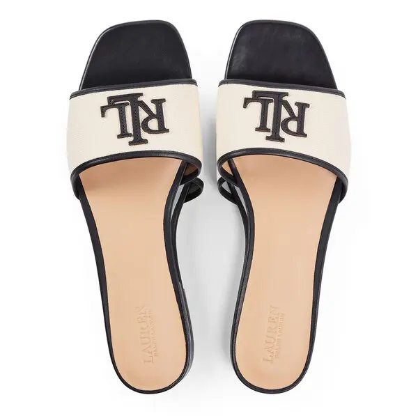 Ralph Lauren Everly Real Leather Flat Sandals