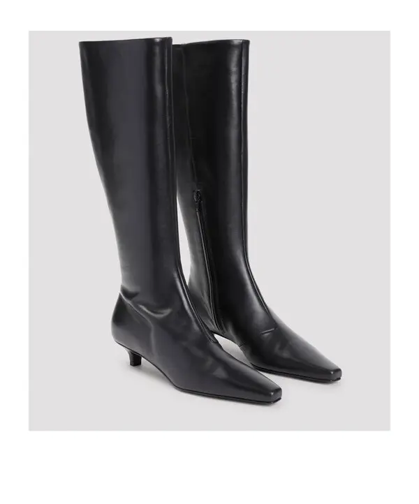 TOTEME The Slim Knee-high Pointed-toe Boots