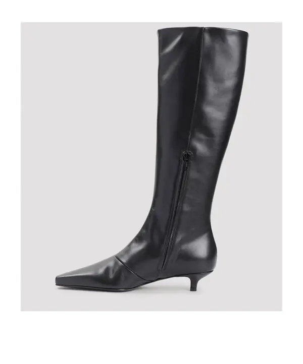 TOTEME The Slim Knee-high Pointed-toe Boots