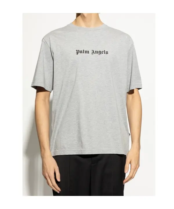 Palm Angels Logo Printed Crewneck T-shirt