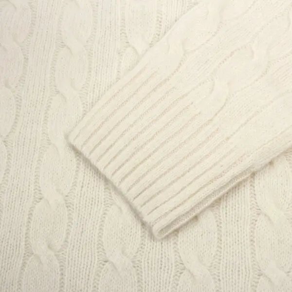 Polo Ralph Lauren Pony Embroidered Cable Knit Quarter Zip Jumper