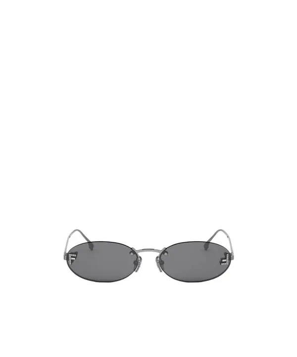 Fendi Frameless Oval Sunglasses - Gray