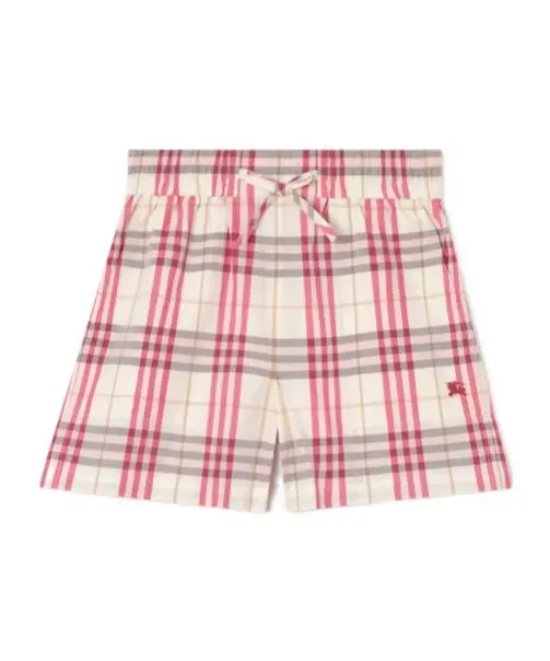 Burberry Check Cotton Shorts