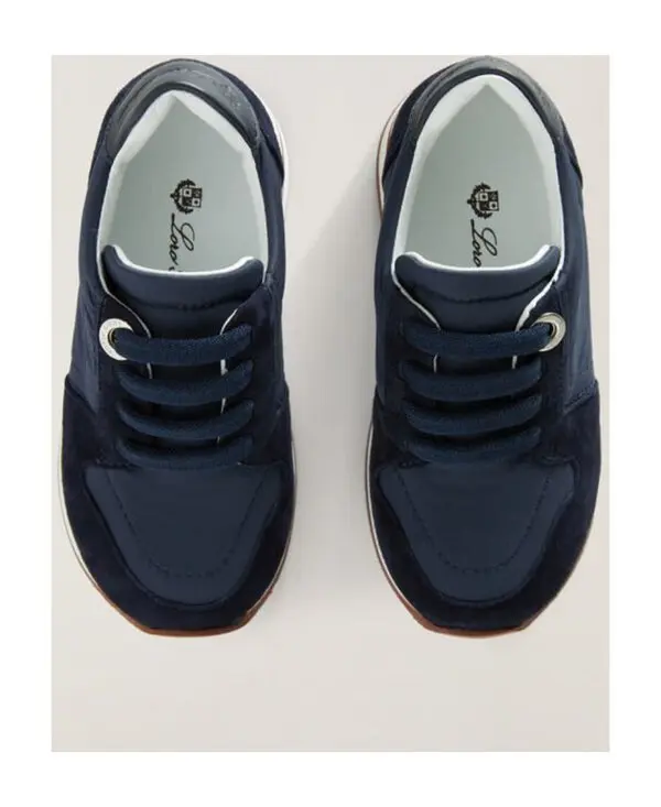Loro Piana My Wind Flat-bottomed Casual Sneakers - Black
