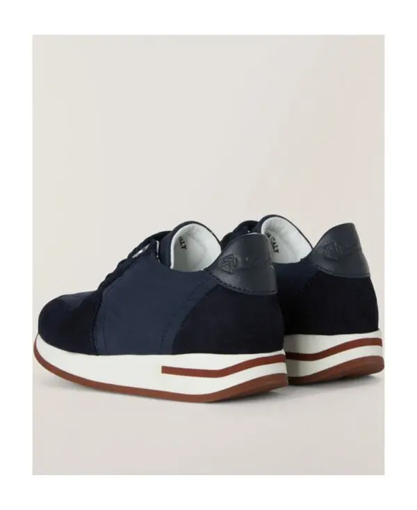 Loro Piana My Wind Flat-bottomed Casual Sneakers - Black