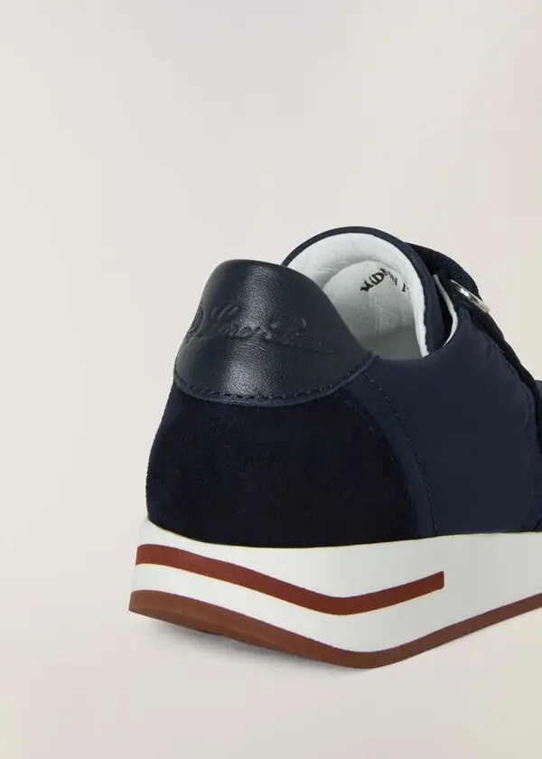 Loro Piana My Wind Flat-bottomed Casual Sneakers - Black