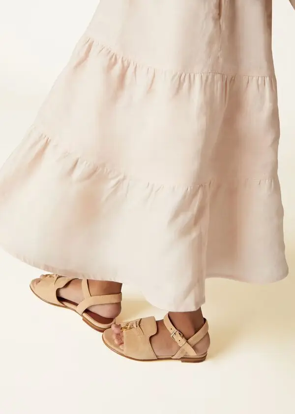 Loro Piana Charms Buckle Detail Sandals