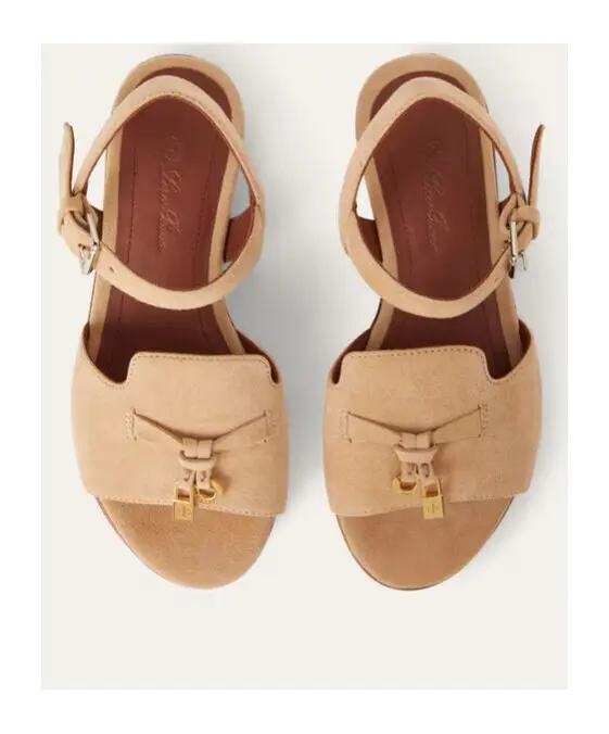 Loro Piana Charms Buckle Detail Sandals