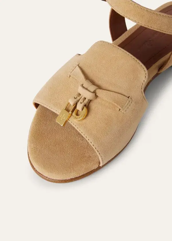 Loro Piana Charms Buckle Detail Sandals