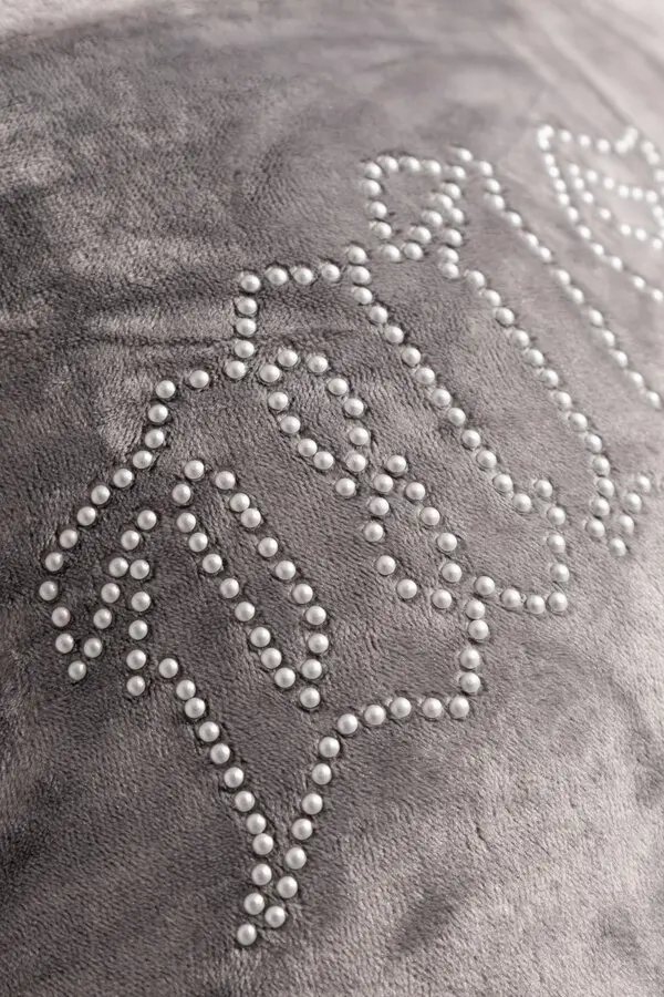 MISBHV Velour Embellished Zipped Hoodie