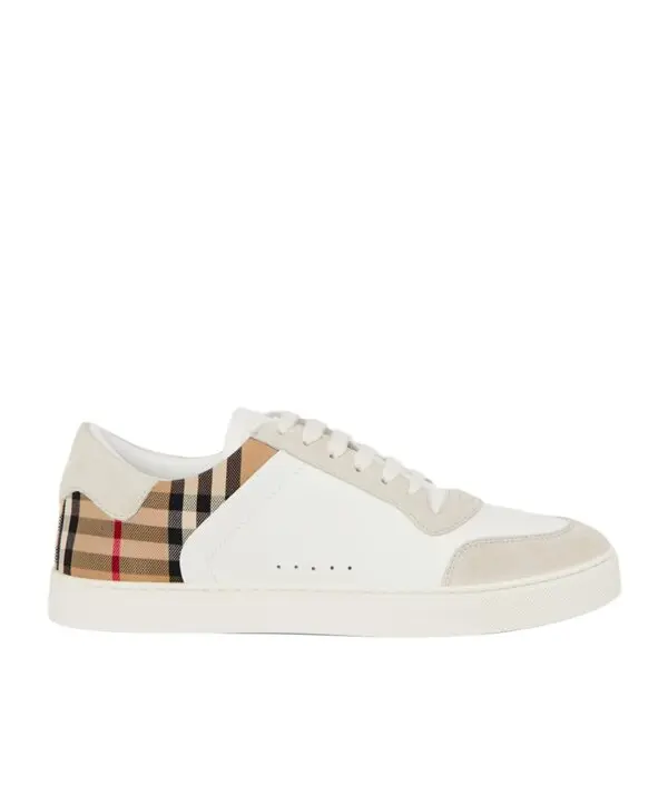 Burberry Plaid Patchwork Low-top Sneakers