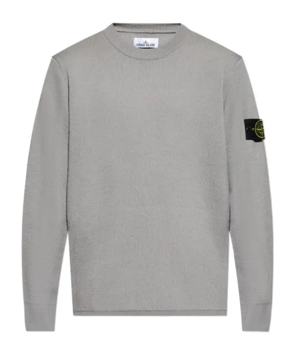 Stone Island Logo Patch Knitted Jumper