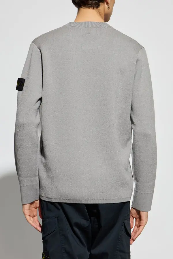 Stone Island Logo Patch Knitted Jumper