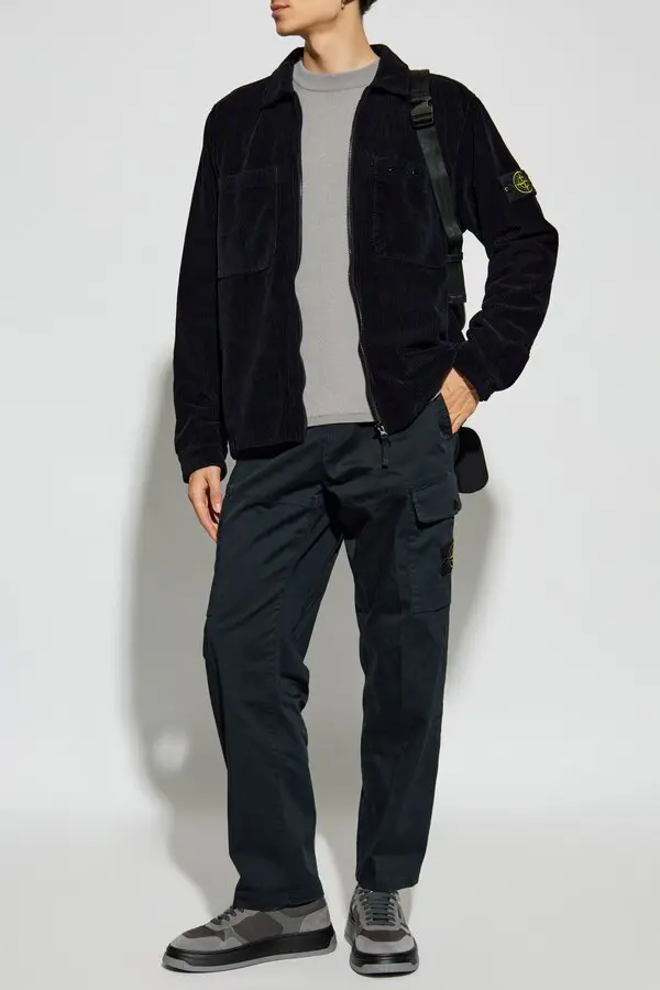 Stone Island Logo Patch Knitted Jumper