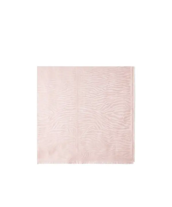 Fendi Tiger Animalier Jacquard Silk And Cashmere Stole