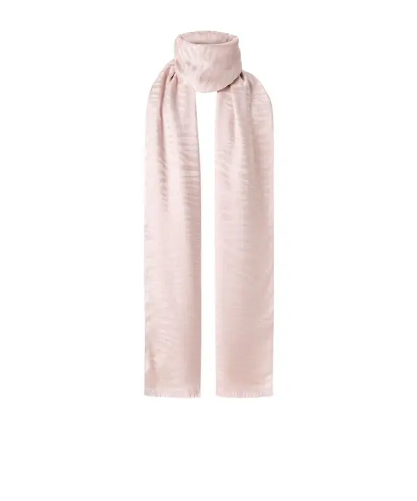 Fendi Tiger Animalier Jacquard Silk And Cashmere Stole