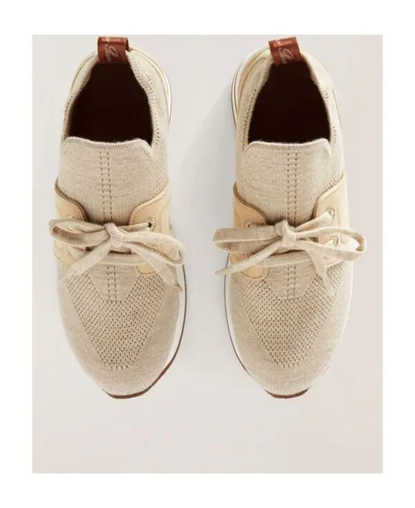 Loro Piana 360 Lp Flexy Walk Flat Cut Wool Casual Sneakers
