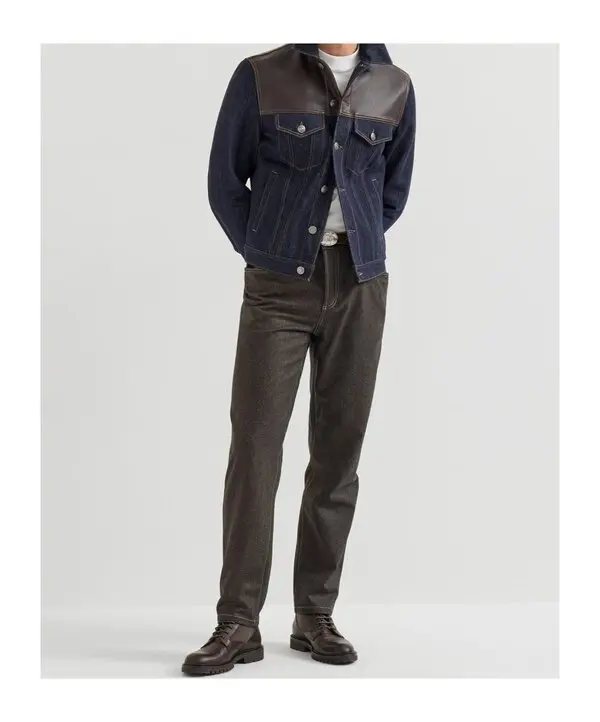 Brunello Cucinelli Virgin Wool Flannel Five-pocket Trousers