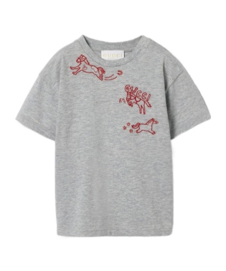 Gucci Embroidered Cotton T-shirt