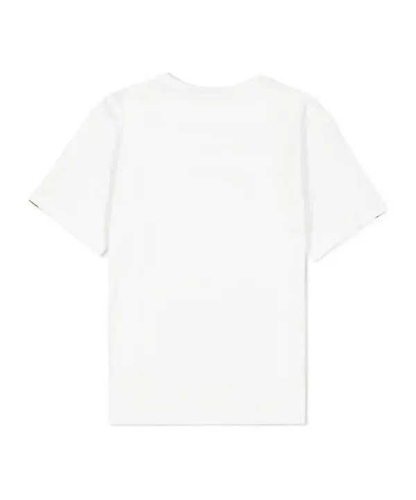 Burberry Round Neck Short Sleeve T-shirt - White