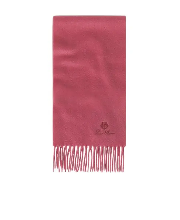 Loro Piana Logo Cashmere Scarf - Pink