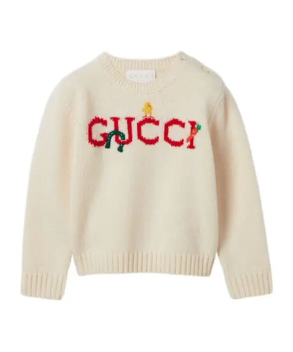 Gucci Baby Wool Sweater With Jacquard Detail