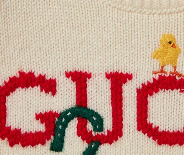 Gucci Baby Wool Sweater With Jacquard Detail