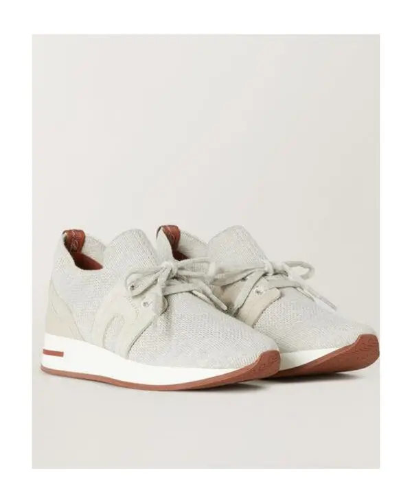 Loro Piana 360 Lp Flexy Walk Flat Low-cut Wool Casual Sneakers