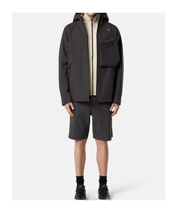 Stone Island Hooded Jacket With Embroidered Star Detail