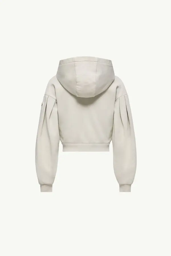 Moncler Embroidered Zip-up Cotton Hoodie