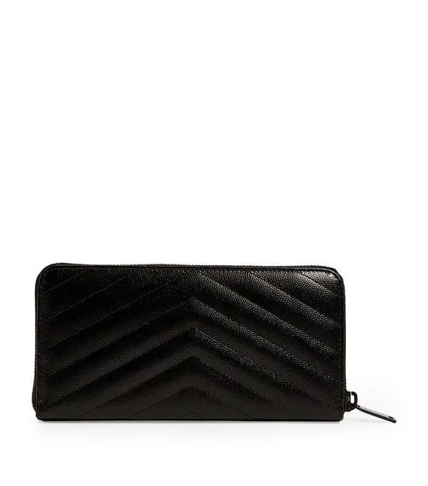 Saint Laurent Monogram Zip-around Wallet