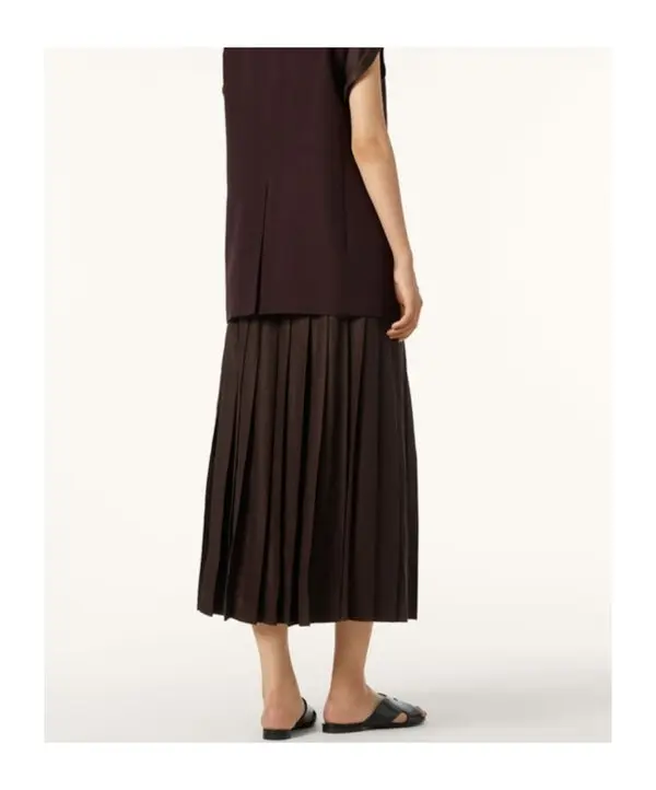Loro Piana Yasmina Pleated Midi Skirt