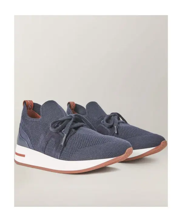Loro Piana 360 Lp Flexy Walk Low-cut Wool Casual Sneakers - Gray