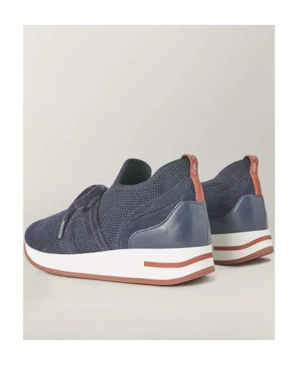 Loro Piana 360 Lp Flexy Walk Low-cut Wool Casual Sneakers - Gray