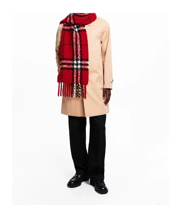 Burberry Plaid Pattern Scarf