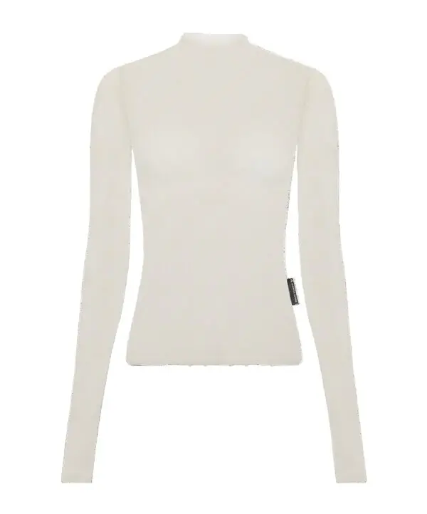 MARINE SERRE Second Skin Semi-sheer Top