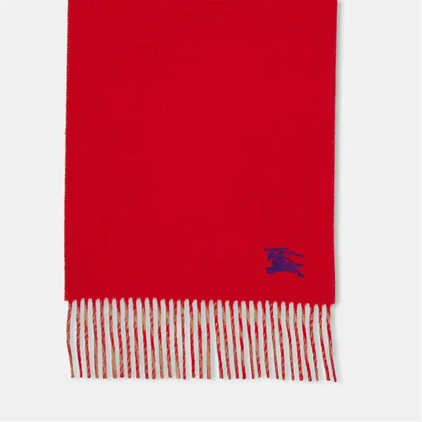 Burberry Logo Embroidered Scarf