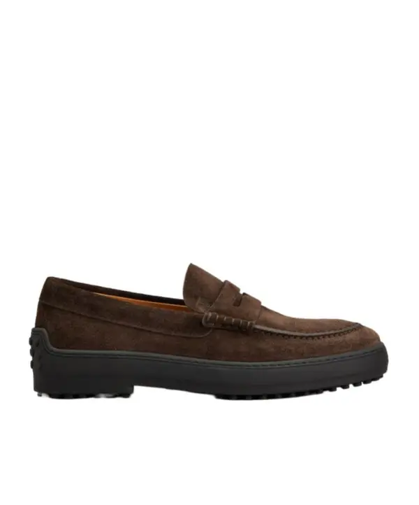 TOD'S Winter Gommino Calfskin Suede Loafers