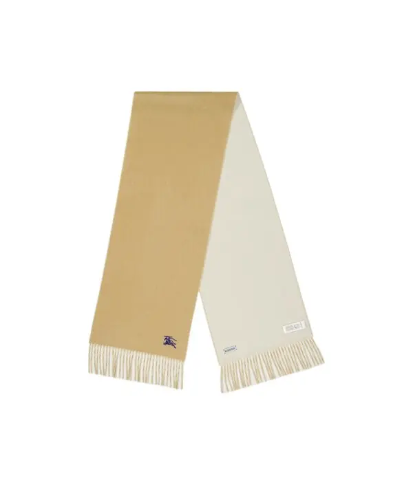 Burberry Logo Embroidered Scarf
