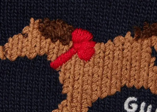 Gucci Baby Wool Sweater With Horse And Stars Embroidery